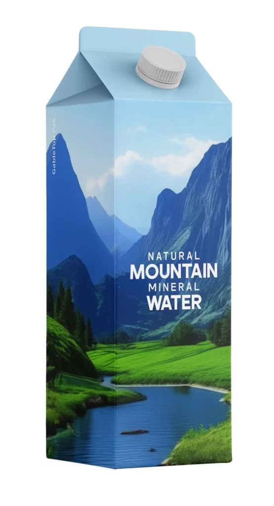 Paper Water Bottle Cartons - Eco-Friendly Packaging for Water | Gable ...